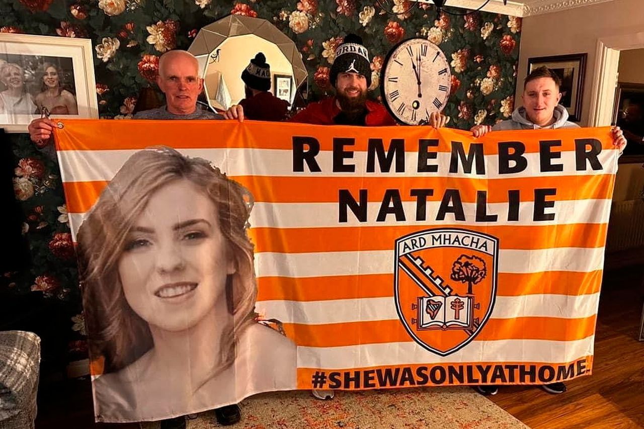 Natalie McNally’s family unveil new Armagh GAA flag dedicated to her ...