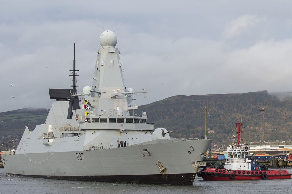 HMS Duncan docks in Belfast for Armistice Day | BelfastTelegraph.co.uk