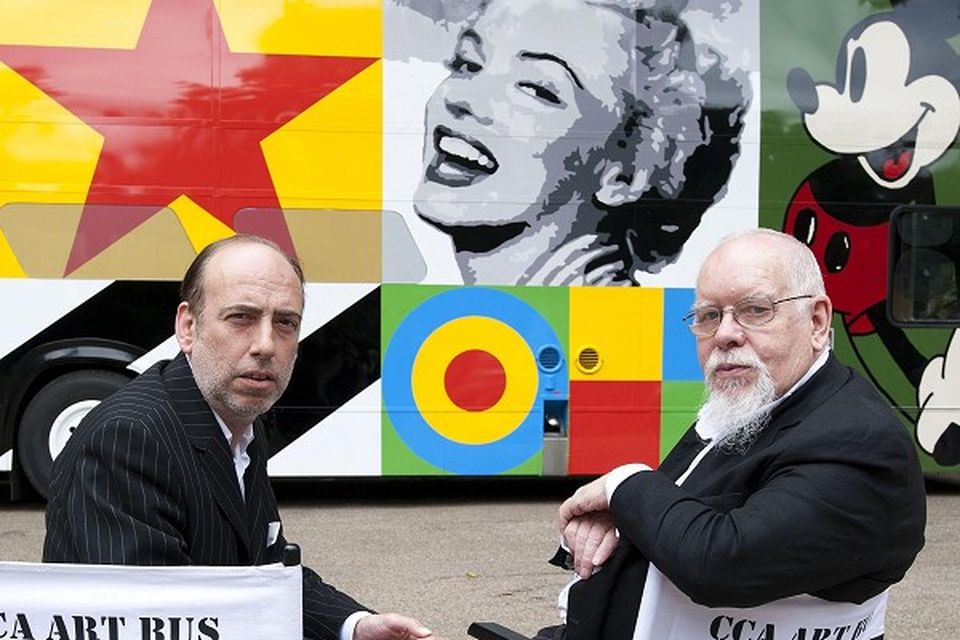 Clash star Mick boards art bus | BelfastTelegraph.co.uk