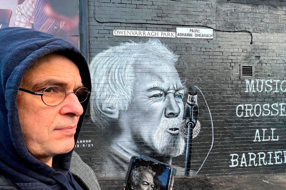 Mural in west Belfast celebrates late Blues legend Rab McCullough ...