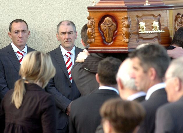 Tyrone heroes at funeral of team mate's dad | BelfastTelegraph.co.uk
