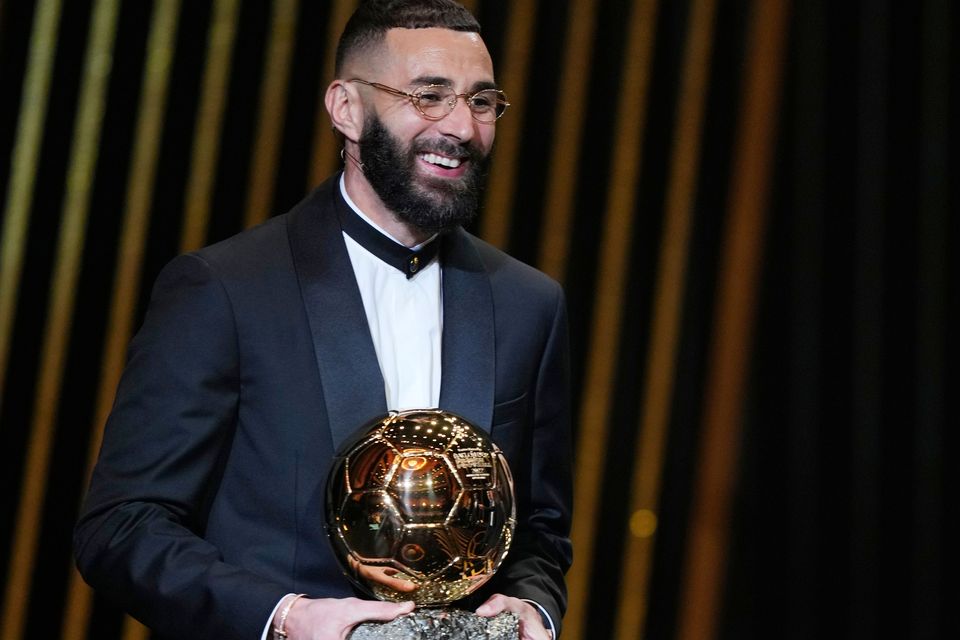 Real Madrid forward Karim Benzema wins Ballon d’Or for first time ...