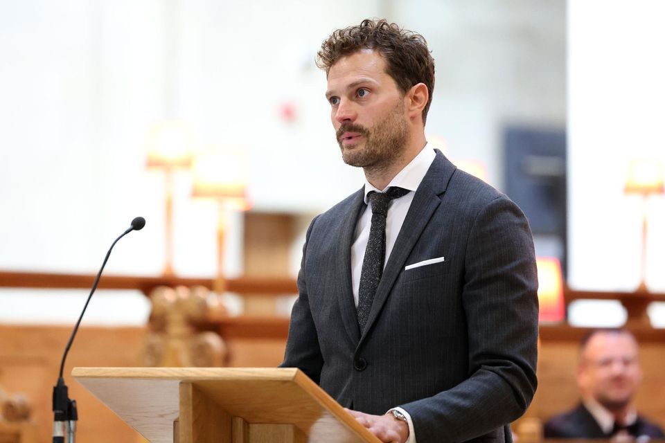 Jamie Dornan pays tribute to late father Professor Jim Dornan at ...