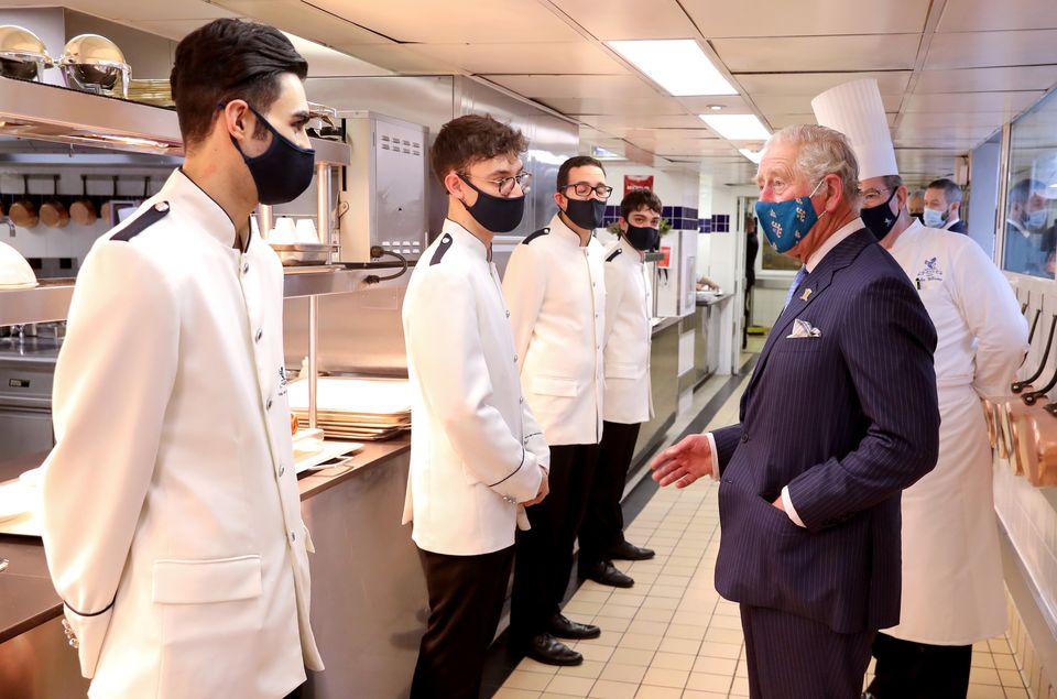 Charles surprises 50th birthday revellers during visit to The Ritz ...