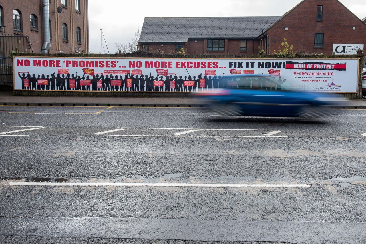 New North West billboards challenge politicians to deliver after ‘50 ...