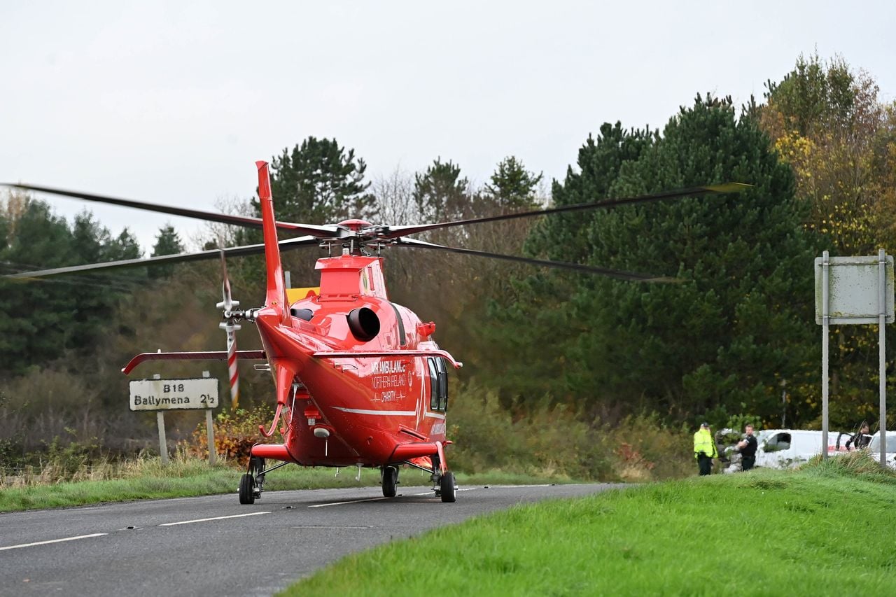 Crash victim hospitalised as emergency services and Air Ambulance ...