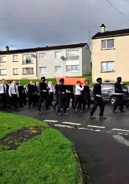 Shots fired over coffin of INLA founder Terry Robson in Derry ...