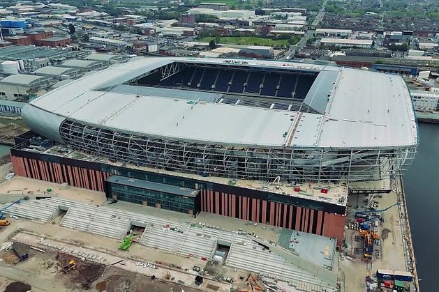 Aerial footage of Everton's new stadium | BelfastTelegraph.co.uk