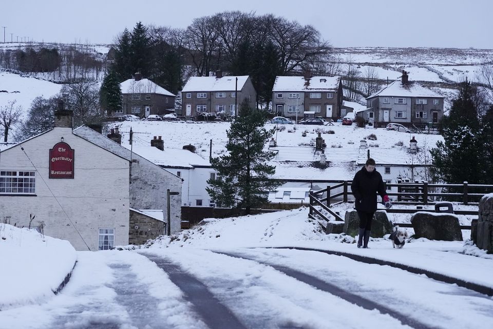 Hazardous conditions as Storm Freya lashes Britain with gales and snow ...