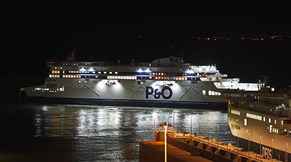 First cross-Channel P&O ferry sailing since sackings | BelfastTelegraph ...