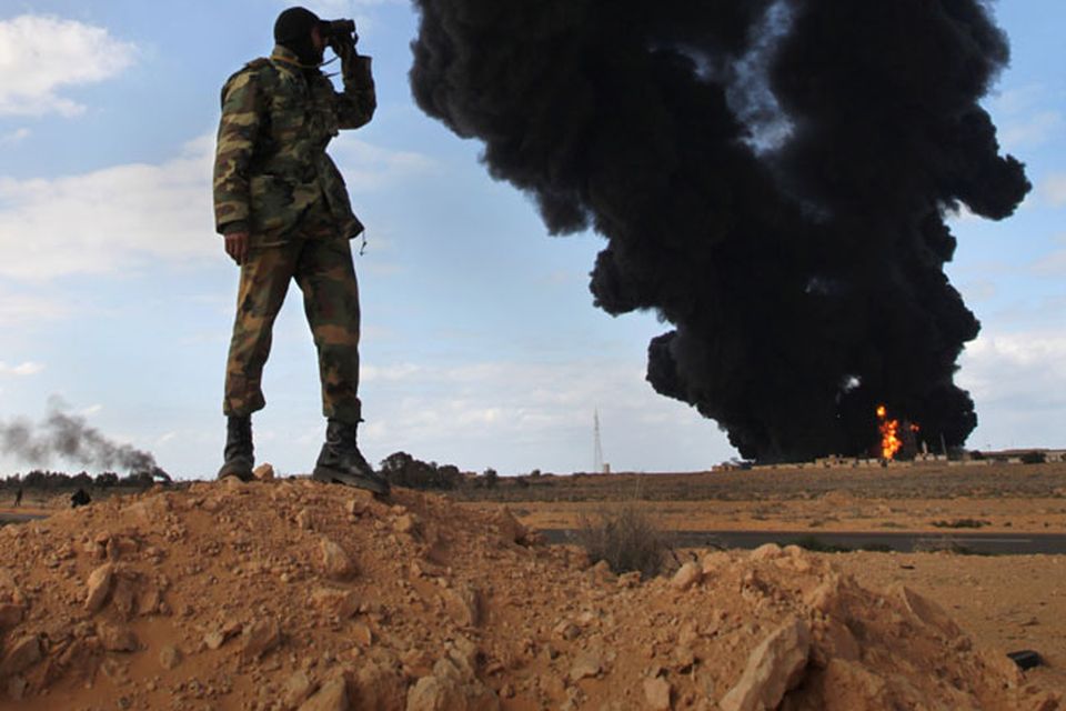 Libya: Pressure growing for no-fly zone as rebels flee oil town ...