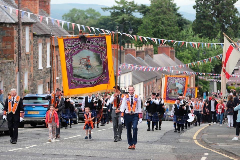 Twelfth 2021: Orangemen parade in Hillsborough [Photos ...