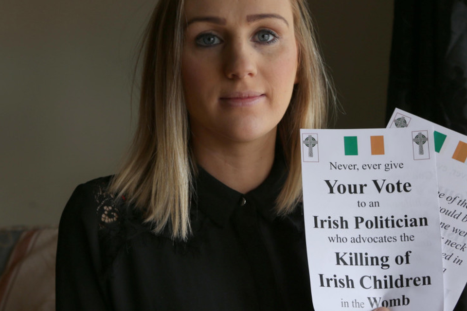 Anti-abortion leaflets woman claims Sinn Fein official assaulted her in ...
