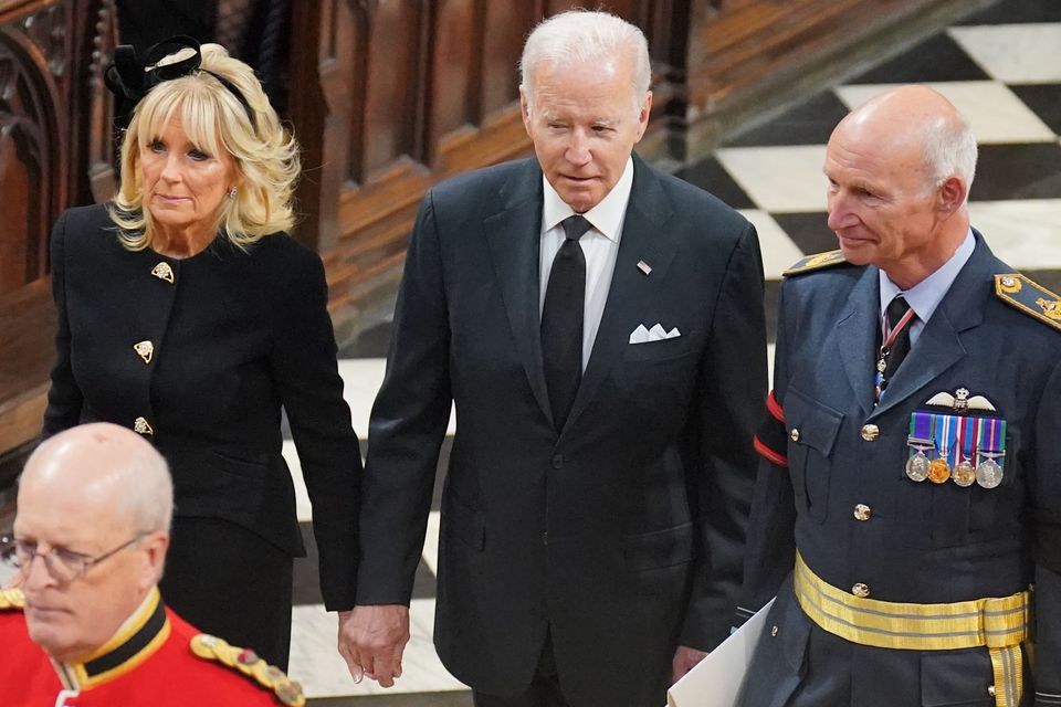 Joe Biden and Emmanuel Macron among world leaders at Queen’s funeral ...