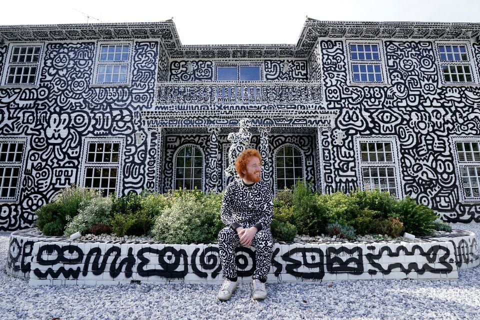 British artist Mr Doodle transforms Kent mansion with his hand-drawn ...