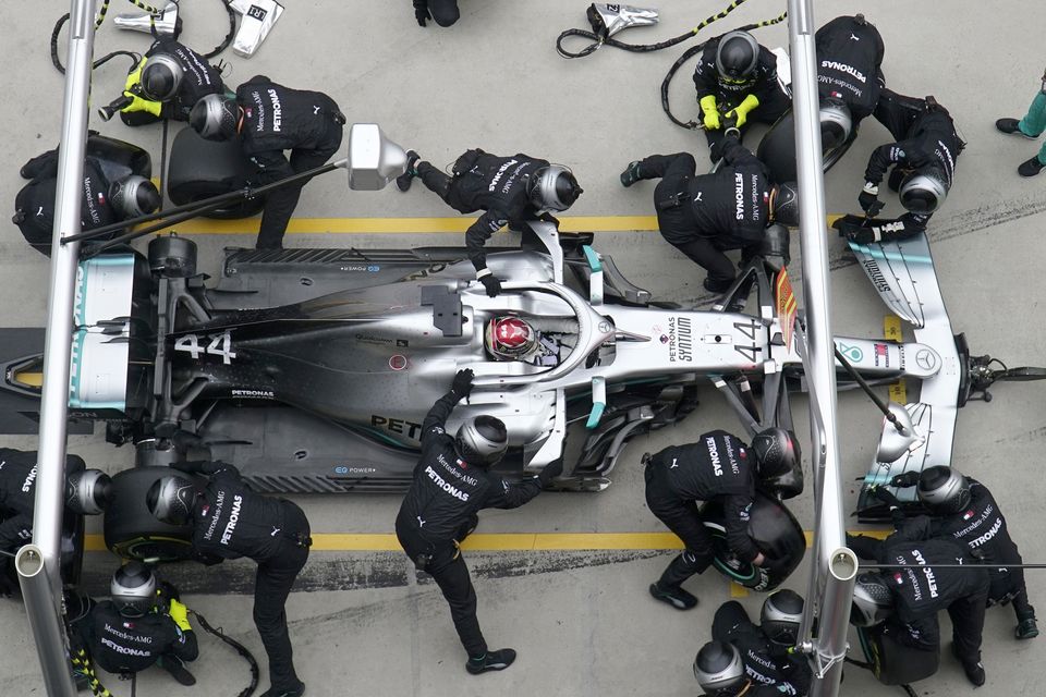 Watch: Mercedes pull off ‘perfectly executed’ double pit stop during ...